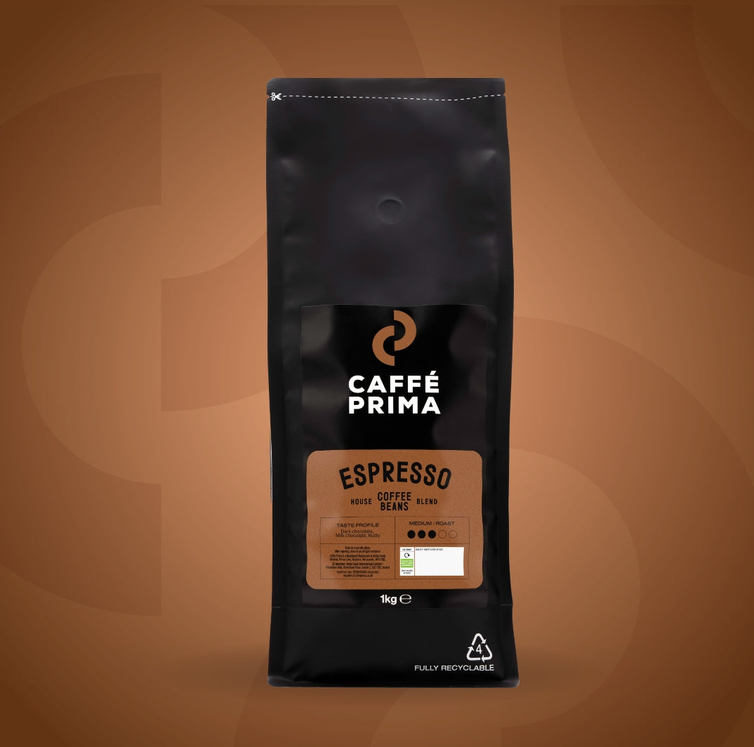 Espresso Coffee Beans | Premium Medium Roast Coffee Beans | Caffé Prima ...